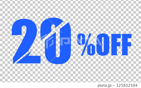 20%OFF 割引のイラスト素材 [125832384] - PIXTA