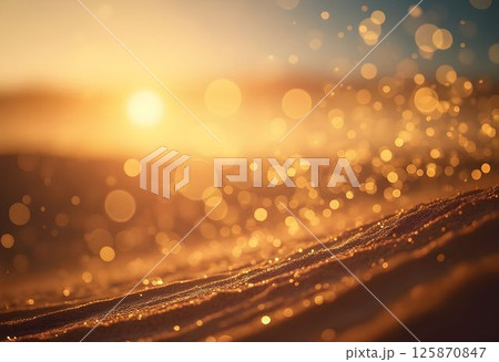 Heatwaves Creating Desert Bokeh Effectのイラスト素材 [125870847] - PIXTA
