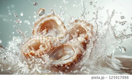 Detailed Abalone Illustration Featuring Dynamic...のイラスト素材 [125917898 ...