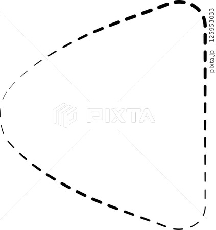 Triangle shapes dash line. Graphic elementsのイラスト素材 [125953033] - PIXTA