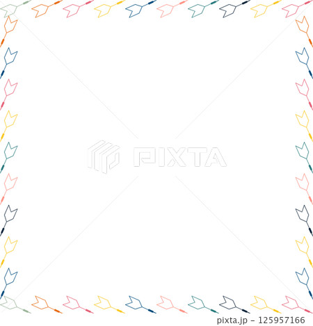 Darts game frame. Game competition on white...のイラスト素材 [125957166] - PIXTA