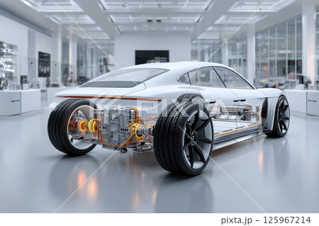 Futuristic electric vehicle platform design...のイラスト素材 [125967214] - PIXTA