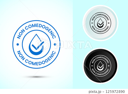 Non comedogenic icon design illustration, non...のイラスト素材 [125972890] - PIXTA