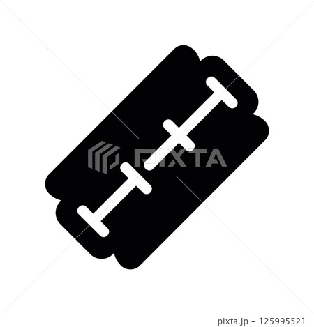 Sharp Razor Blade Silhouette Icon for Shaving...のイラスト素材 [125995521] - PIXTA
