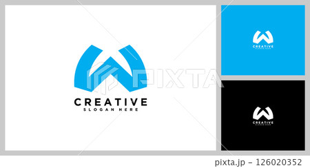 initial letter W design templateのイラスト素材 [126020352] - PIXTA
