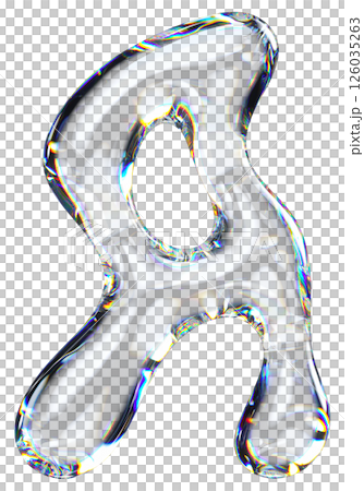 3d Transparent Liquid Letter A - Stock Illustration [126035263] - PIXTA