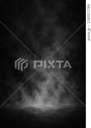 Dark Smoky Background Creates an Atmospheric...のイラスト素材 [126051799] - PIXTA