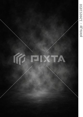 Dark Smoky Background Creates an Atmospheric...のイラスト素材 [126051850] - PIXTA