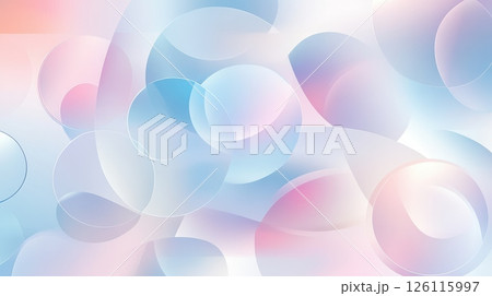 Soft geometric abstract background with pastel...のイラスト素材 [126115997 ...