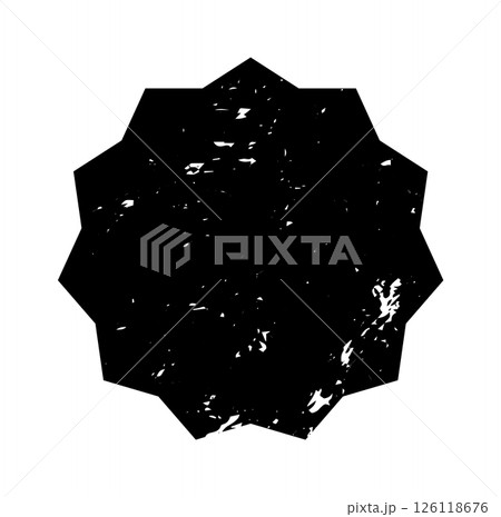 Grunge Stamp Textures Set with Rough Shapes,...のイラスト素材 [126118676] - PIXTA