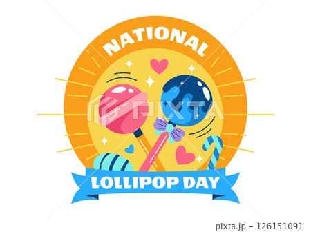 National Lollipop Day Vector Illustration on 20...のイラスト素材 [126151091 ...