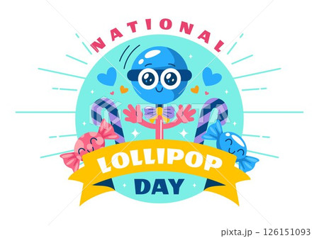 National Lollipop Day Vector Illustration on 20...のイラスト素材 [126151093 ...