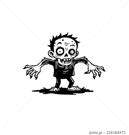 Whimsical Zombie Illustration: A Grotesque yet...のイラスト素材 [126168471 ...