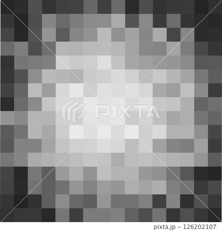 Central pixelated blur with dark edges. Visual...のイラスト素材 [126202107 ...