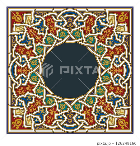 Vintage floral classic calligraphic retro...のイラスト素材 [126249160] - PIXTA