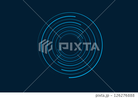 Radial spinning spiral pattern. Circular speed...のイラスト素材 [126276888 ...