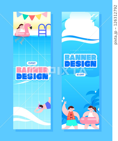 Cool Summer Event Bannerのイラスト素材 [126312792] - PIXTA