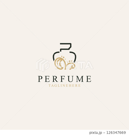 Perfume bootle logo design symbol can be used...のイラスト素材 [126347669] - PIXTA