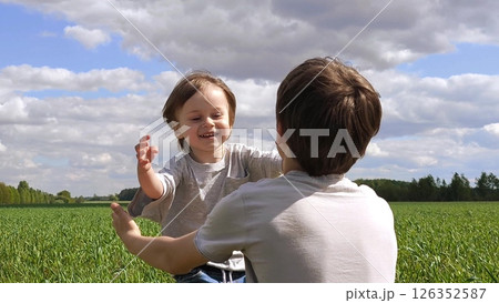 Two brothers enjoy a joyful moment together....の写真素材 [126352587] - PIXTA