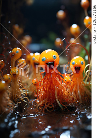 fabulous colorful viruses, parasites or...のイラスト素材 [126371166] - PIXTA