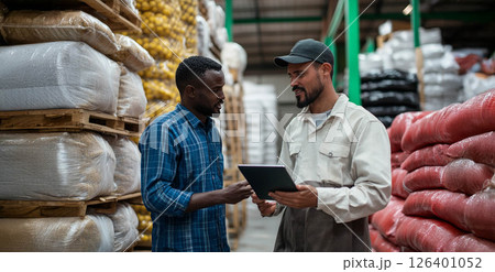 Factory Manager Collaborates with Migrant...のイラスト素材 [126401052] - PIXTA