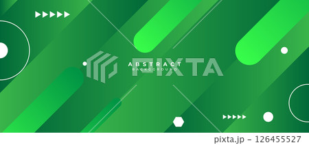 geometric gradient green background vector...のイラスト素材 [126455527] - PIXTA