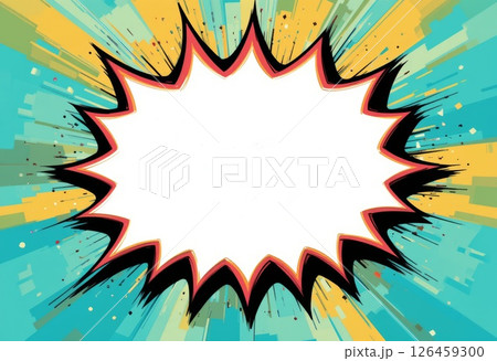 Classic Explosive Text Bubble for Design Use.のイラスト素材 [126459300] - PIXTA