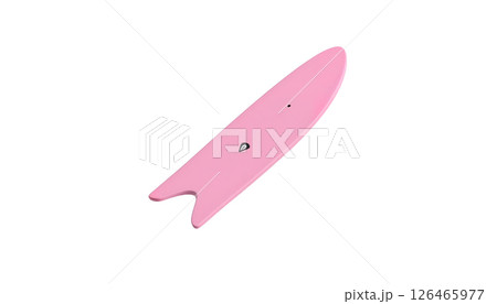 A striking pink surfboard on a transparent...のイラスト素材 [126465977] - PIXTA