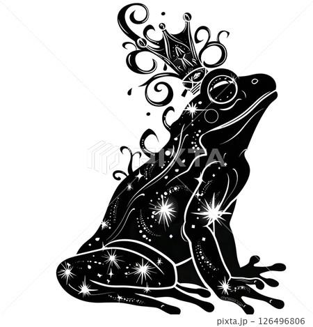 Majestic Celestial Frog: A regal amphibian...のイラスト素材 [126496806] - PIXTA