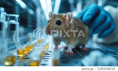 Rats in a lab are part of an experiment. The...のイラスト素材 [126544610] - PIXTA