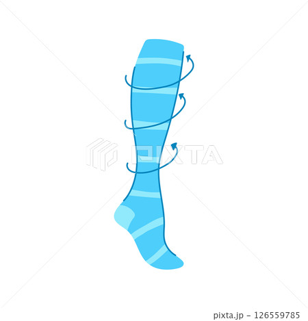 relief compression socks cartoon vector...のイラスト素材 [126559785] - PIXTA