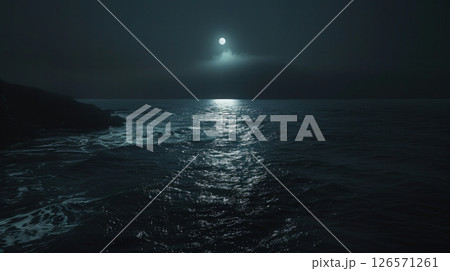 Complete Blackness With A Single Faint Light....のイラスト素材 [126571261] - PIXTA