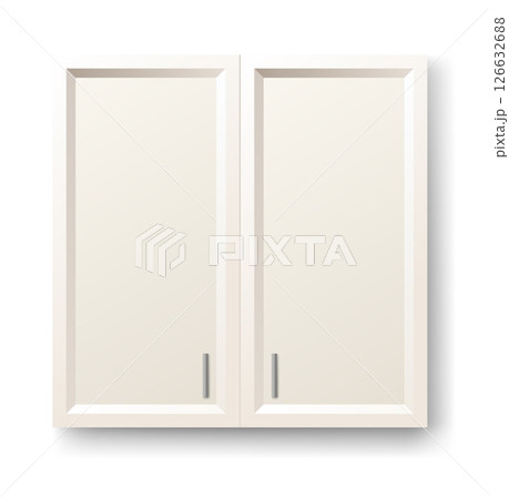 Kitchen cabinets mockup. Vector furniture for...のイラスト素材 [126632688] - PIXTA