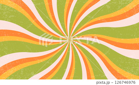 Spiral retro background with psychedelic swirl...のイラスト素材 [126746976] - PIXTA