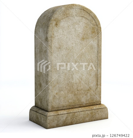 Simple Rectangular Tombstone Gravestone with...のイラスト素材 [126749422] - PIXTA