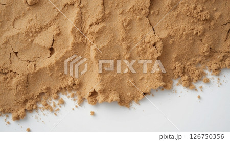 Fine Textured Brown Powder on White Surface...のイラスト素材 [126750356] - PIXTA