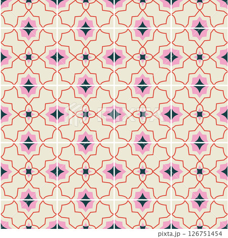 Simple abstract modern tiled seamless pattern....のイラスト素材 [126751454] - PIXTA