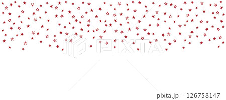 red falling star confetti isolatet background...のイラスト素材 [126758147] - PIXTA