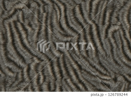Seamless gray and black tabby cat coat fur...のイラスト素材 [126789244] - PIXTA