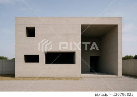 Architectural Subtraction Model from...のイラスト素材 [126796823] - PIXTA