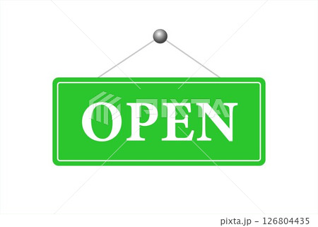 Open Sign Indicating Availability のイラスト素材 [126804435] - PIXTA