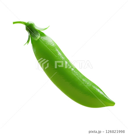 Fresh Vibrant Green Snap Pea Podのイラスト素材 [126821998] - PIXTA