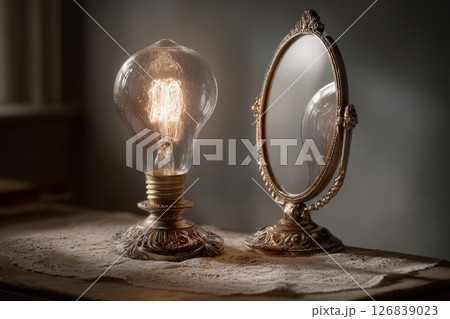 Dialogues of a scared light bulb encountering...のイラスト素材 [126839023] - PIXTA