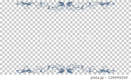 Abstract background with elemental blue border...のイラスト素材 [126949204 ...