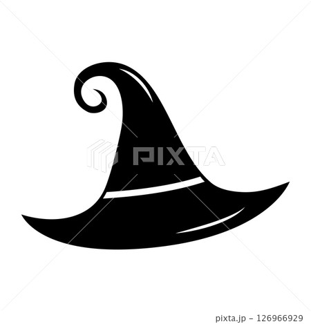 Black magic hat illustration for Halloweenのイラスト素材 [126966929] - PIXTA