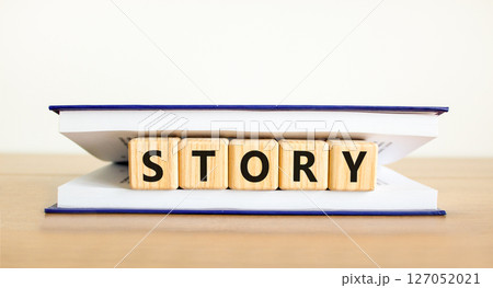 Story symbol. Concept word Story on beautiful...の写真素材 [127052021] - PIXTA