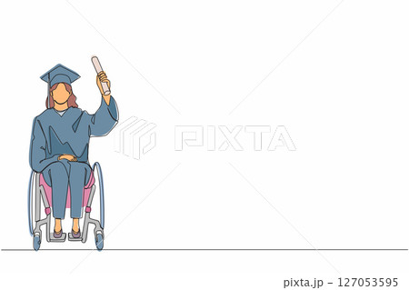 Single continuous line drawing inclusive...のイラスト素材 [127053595] - PIXTA