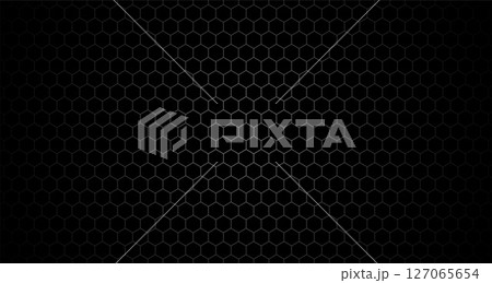 black hexagonal grid line pattern for bold and...のイラスト素材 [127065654] - PIXTA