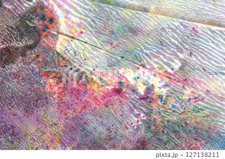 Thick Textured Abstract Acrylic Paint Lines,...の写真素材 [127138211] - PIXTA