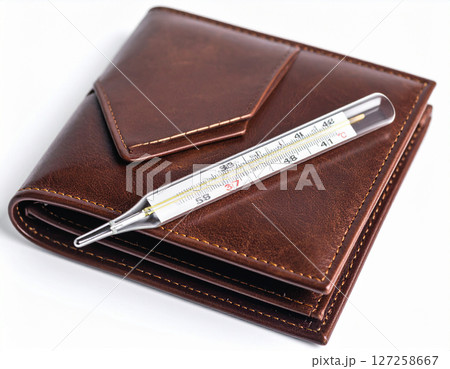 AI generated realistic empty men's wallet with...のイラスト素材 [127258667 ...